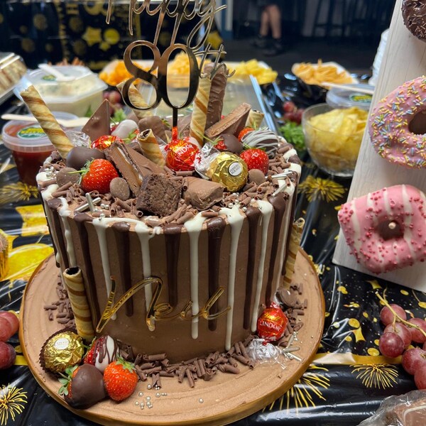 Acrylic Fast One Cake Topper, Personalised First Birthday Cake Topper ...