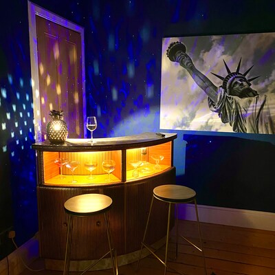 Cosmic Retro Vintage Antique Rare Cocktail Bar Absolutely Stunning ...