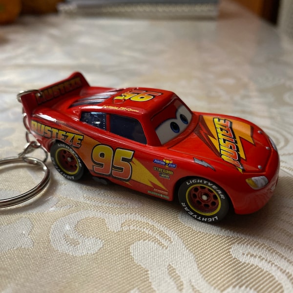 Lightning Mcqueen Keychain - Etsy