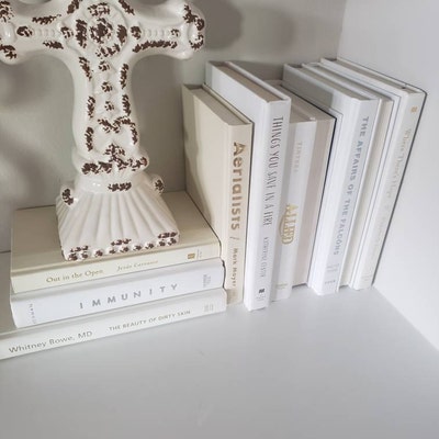 Neutral Books Staging Books Home Decor Decorative Books - Etsy