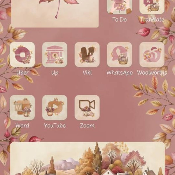 App Icons Fall Farmhouse Cottagecore Icons for Ios 14 iPhone Fall ...