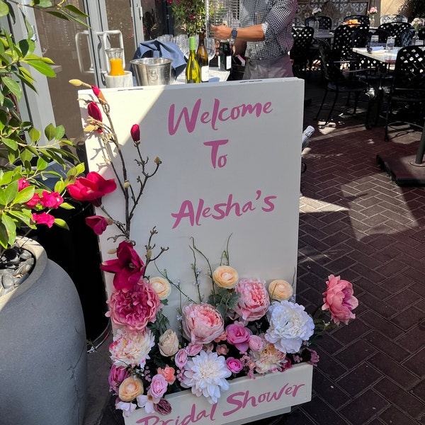 DIY Tutorial- Flower Box Welcome Sign - Picture and Text Instructions ...