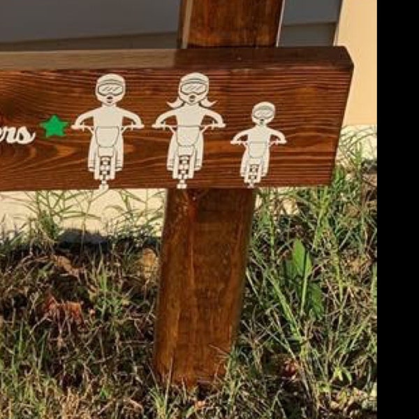 Motocross Dirtbike Family Vinyl Window Decal - Etsy