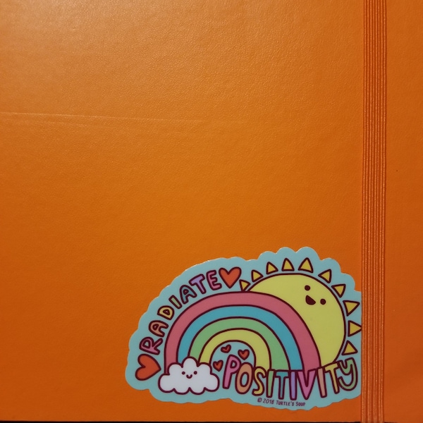 Positivity Sticker, Cute Vinyl Stickers for Laptops, Car Decals ...