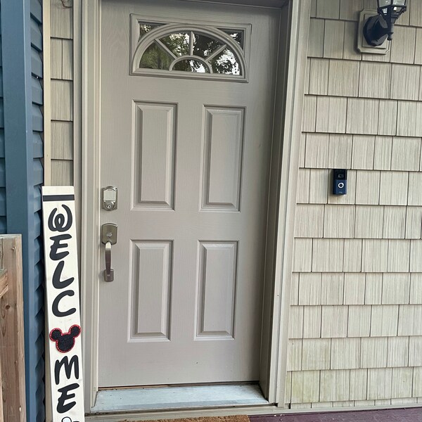 Mickey Mouse Inspired Interchangeable Seasons Welcome Sign - Etsy