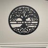 Tree of Life Metal Sign - Family Roots Round Steel Wall Art ...