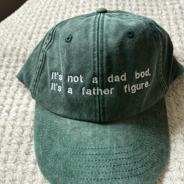 Personalised Vintage Cap - Custom Embroidered Unisex Cotton Dad Hat With Personalized Text - One ...