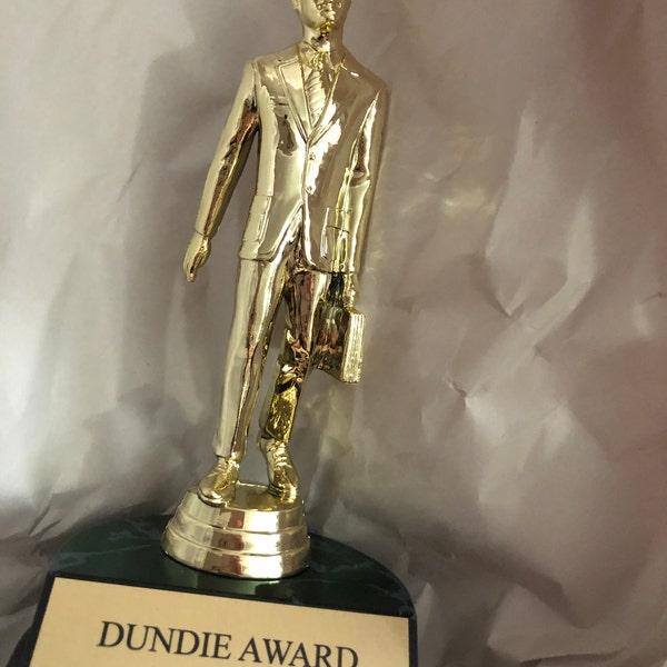 Best Dad Dundie Award Trophy the Office TV Show Michael Scott Dunder ...