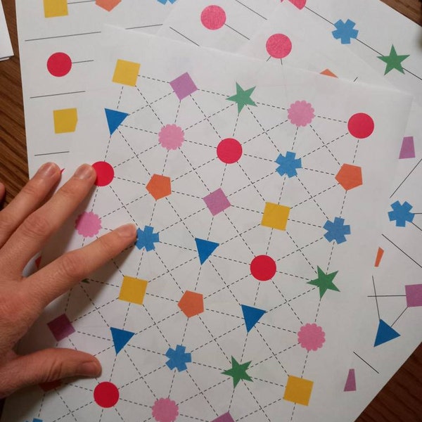 Shapes and Colors Puzzle Pattern Activity: Preschool Homeschool ...