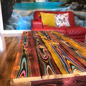 Reclaimed Retro Pallet Coffee Table 'evil Eye' in | Etsy