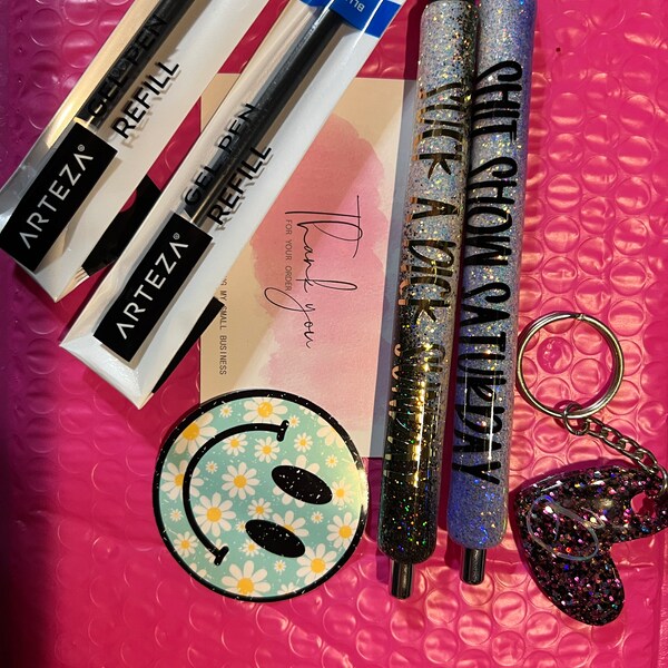 Valentines Glitter Pen | Love Glitter Pen | Valentines Day Glitter ...