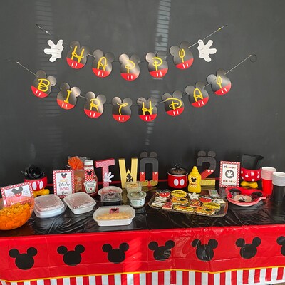 INSTANT DOWNLOAD Printable Classic Mouse 5x7 Party Sign Package / 11 ...