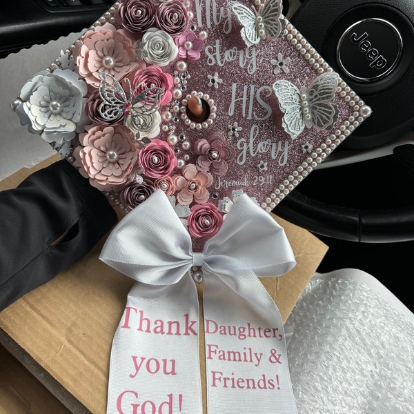 Custom Graduation Cap Topper Personalized Grad Cap - Senior Class of ...