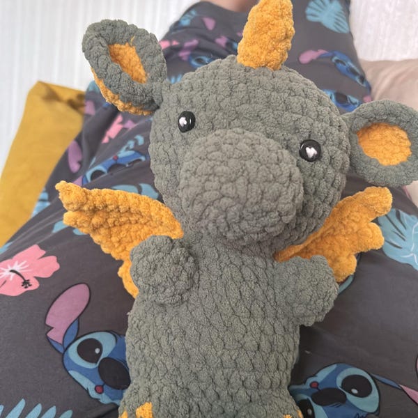 Kawaii Dragon | Mythical Creature | Beginner Crochet Amigurumi Pattern ...