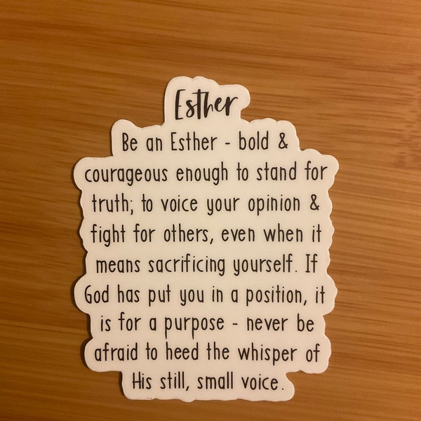 Christian Stickers | Faith Inspired Bible Verse Quotes | Esther 4:14 ...