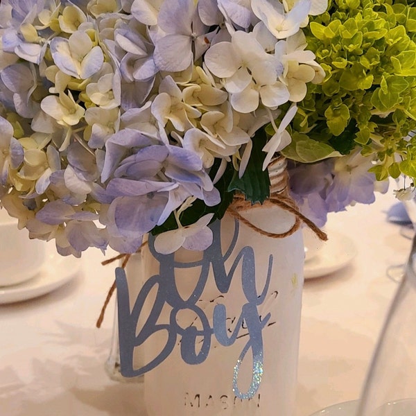 Oh Boy Decorations / Baby Shower Center Piece Tags / Oh Boy Decor / Oh ...