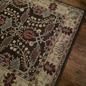 Antelope Rug Blue Wool Area Rug Runner Handmade, Grey Antelope 8x10 ...