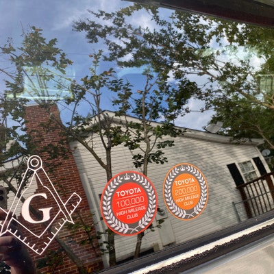Toyota High Mileage Club Sticker Decal 100k 200k 300k 400k 500k 600 ...