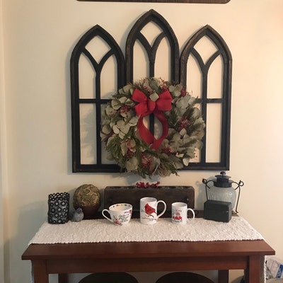 Black Window Frame Cathedral Style Arch - Etsy