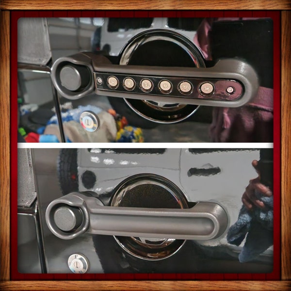 Wrangler JK JKU Bullet Door Handle Inserts, Wrangler Door Handle ...