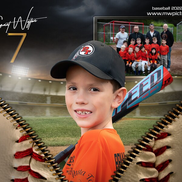 Baseball Memory Mates - Photoshop Templates for Sports Teams and ...