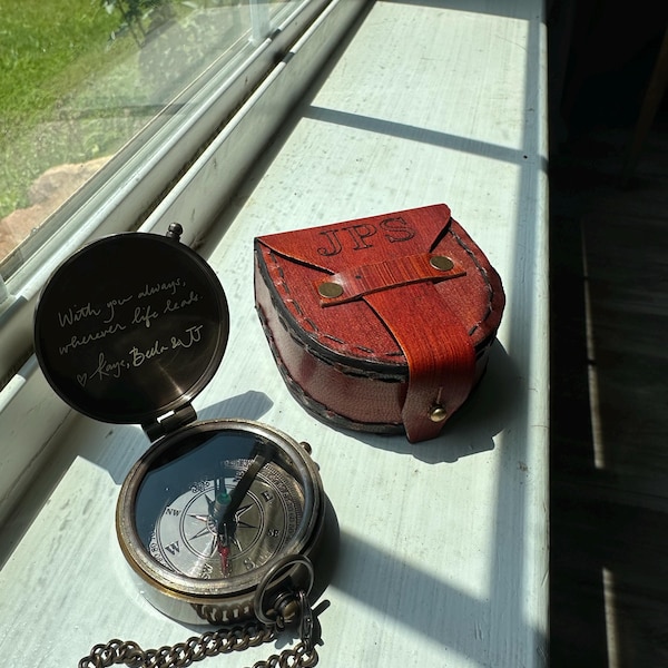 Personalized Engraved Compass, Anniversary Gift for Boyfriend, Your ...