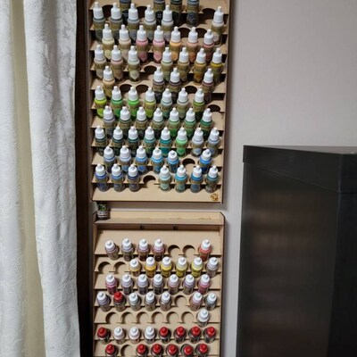 Wall Mounted Hobby Paint Storage Rack Vertical - Etsy