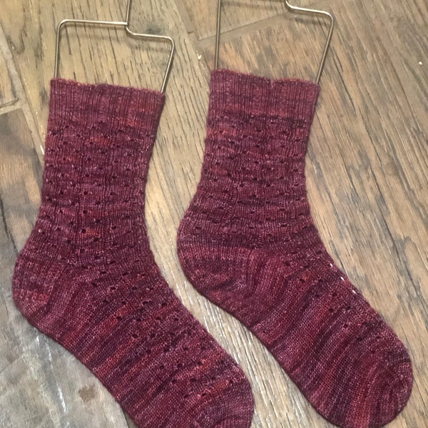 Mahogany Run Sock Pattern - Crazy Sock Lady Designs - PDF Pattern - Etsy