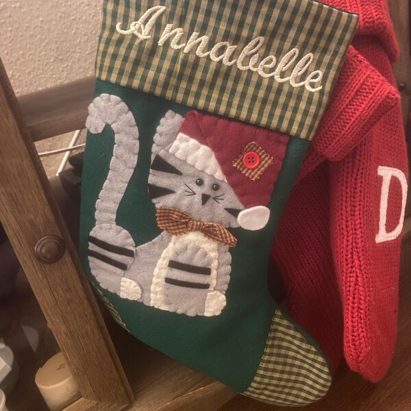 Teddy Bear Stocking, Teddy Bear Christmas Stocking, Stocking With Teddy ...