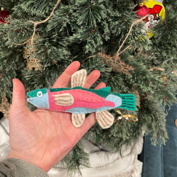 DIY Felt Rainbow Trout Ornament Sewing Pattern (PDF Download) - Etsy