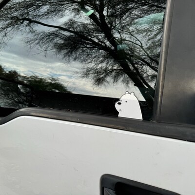 Ice Bear Coffee Decal We Bare Bears Tumbler Sticker Car Decal Ice Bear ...