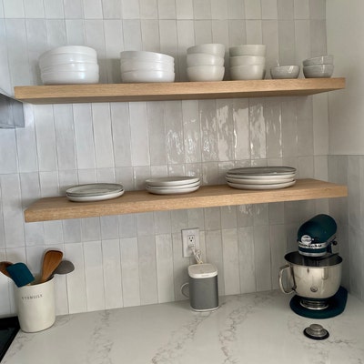 2 INCH THICK Floating Shelves Heavy-duty Kitchen Floating - Etsy