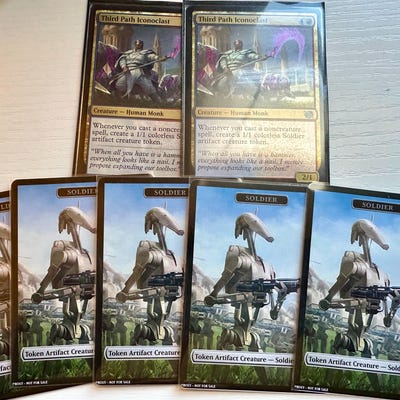 Mtg Pilot 1/1 and Mechtitan 10/10 Token Alternative Art EDH, Commander ...