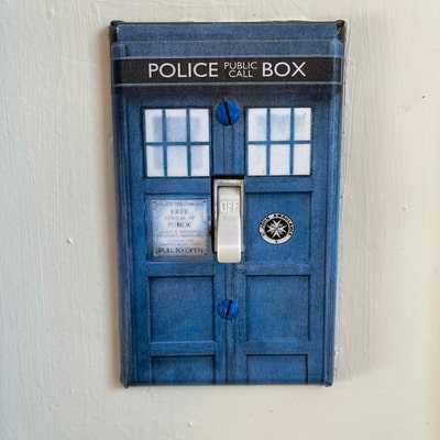 Doctor Who Tardis Light Switch Cover - Etsy