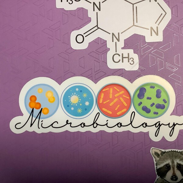Microbiology Sticker, Graduation Gift, Lab Tech, Infectious Disease ...