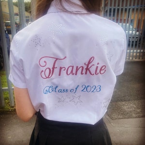 Personalise Your Leavers Shirt at Home School Leavers Day Personalise ...