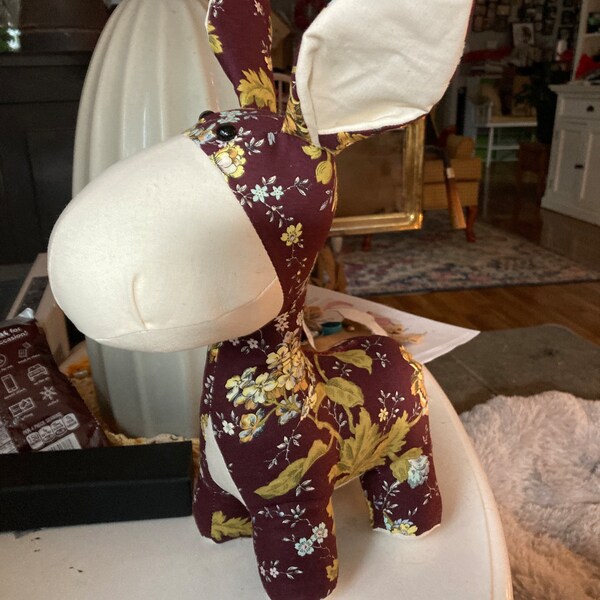 Stuffed Animal - Donkey | Burro PDF Sewing Pattern & Tutorial | Fabric ...