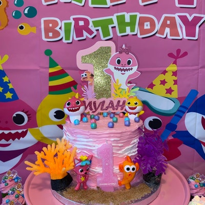 Hogi Cake Topper, Pinkfong Cake Topper, Baby Shark Cake Topper,pinkfong ...