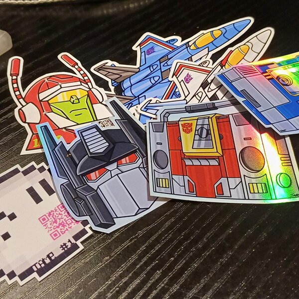 Transformer One Megatronus Holographic Sticker Retro Style for Laptop ...