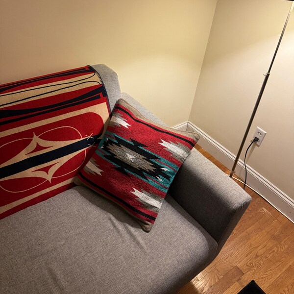 Small Grey Aztec Rug, Tribal Rug, Southwestern Throw Rug, Boho Rug ...