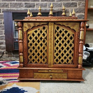 Wooden Carver Round Coffee Table Wooden Cocktail Table Unique - Etsy