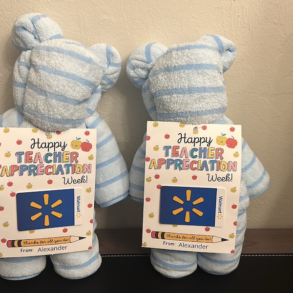 Teacher Appreciation Week Gift Card Holder, Thank You Teacher ...