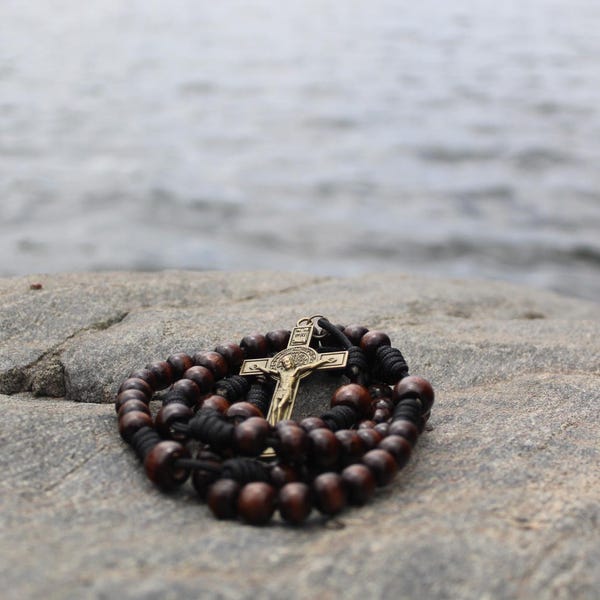 Indestructible Rosary Heavy-duty Gunmetal Beads and 2.5 Benedict ...