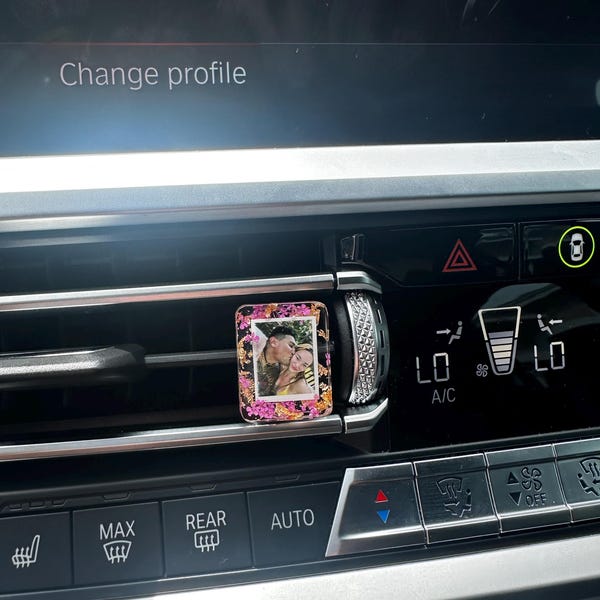 Mini Personalized Resin Photo Car Vent Clip, Anniversary/couples Gift ...