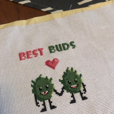 Weed Cross Stitch Pattern Set Marijuana Cross Stitch Bud Cross Stitch ...