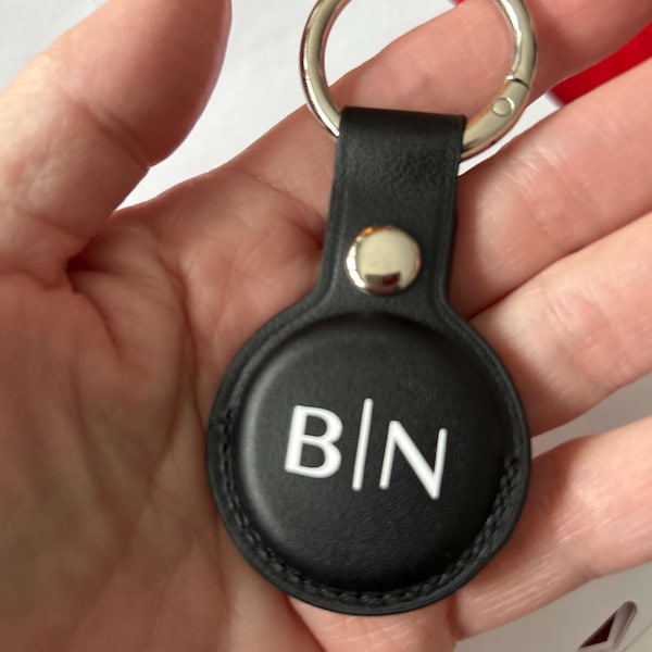 Personalized AirTag Holder, Custom AirTag Keychain, Vegan Leather ...