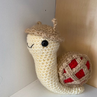 Crochet Pumpkin Pie Snail Pattern Crochet Snail Plush Fall - Etsy Canada