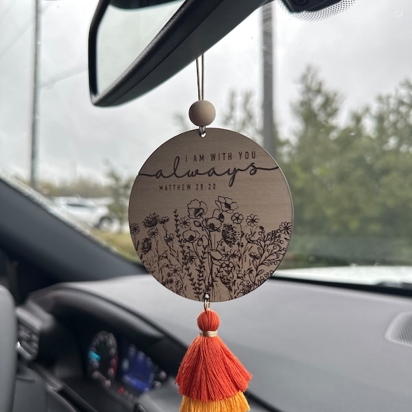 CHRISTIAN CAR CHARM | Rear View Mirror Charm | Car Accessories | Rear ...