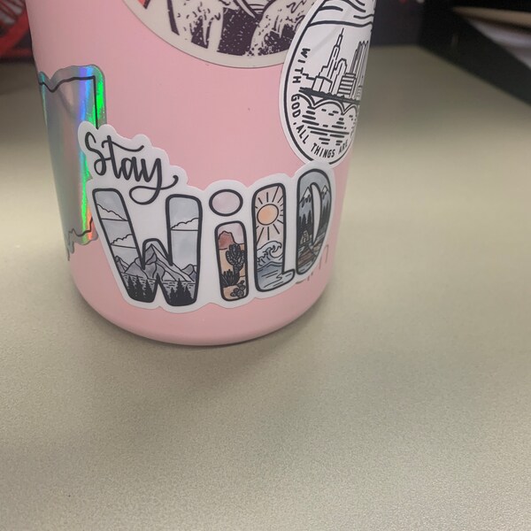 Stay Wild Sticker, Wild, Explore, Seek Adventure, Adventure is Out ...