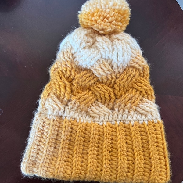 CROCHET PATTERN / Braided Crochet Hat - Etsy